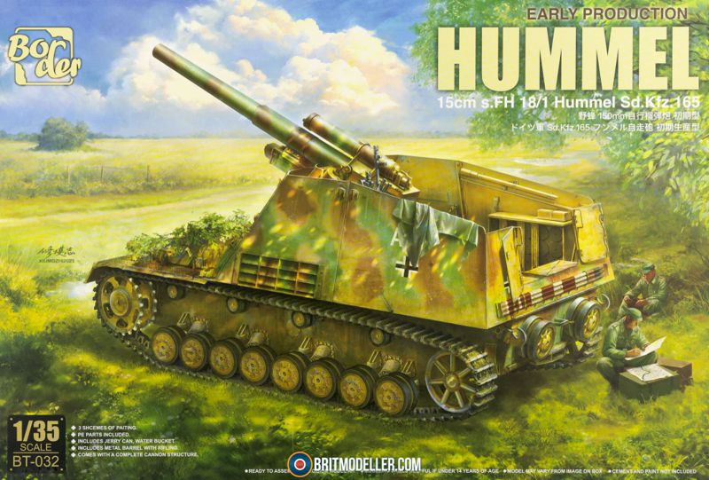 Військова техніка: 1:35 15cm s.FH 18/1 Hummel Sd. Kfz. 165 Early ...